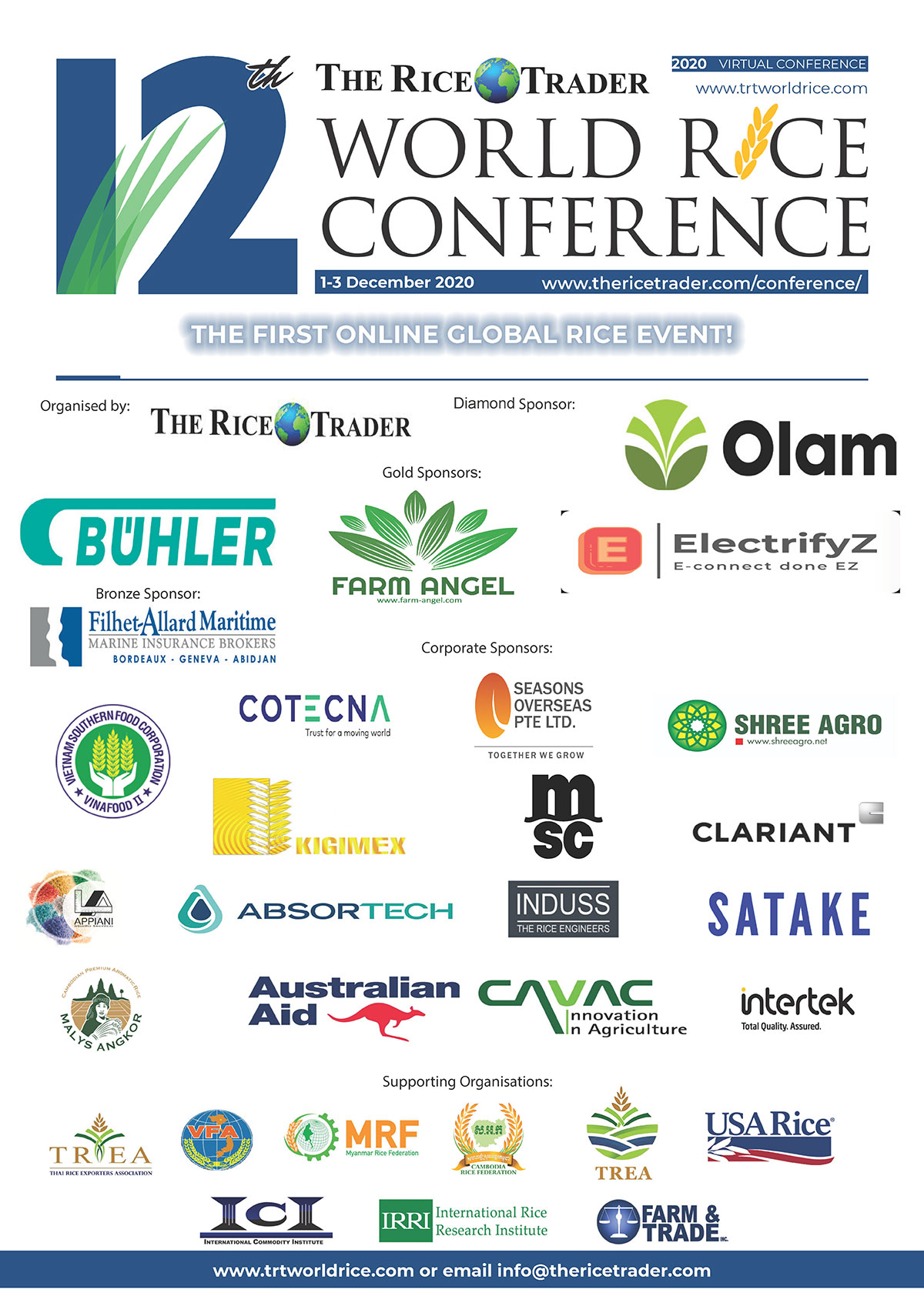 12th World Rice Conference 2020, Virtual - The Rice Trader